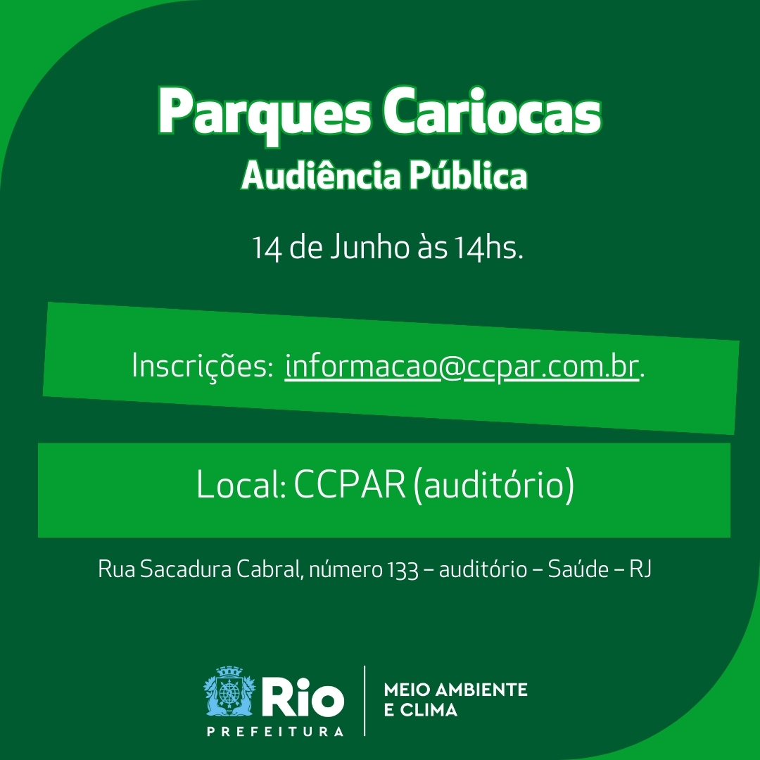 SMAC e CCPAR realizam 1ª Audiência Pública sobre o Programa Parques ...